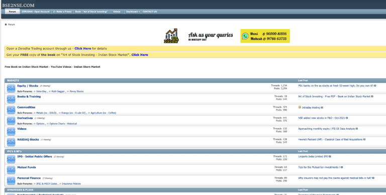 7 Best Stock Market Discussion Forums in India - Trader's Pit